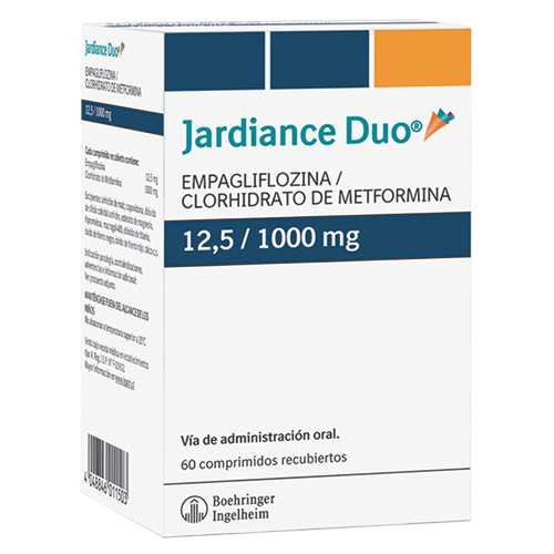 JARDIANCE DUO COMPRIMIDOS RECUBIERTOS 12,5/1000MG.60 - Redfarma - Una Farmacia Online en Chile