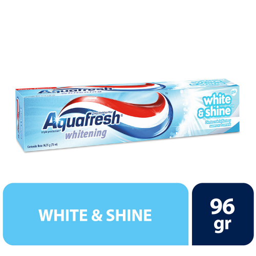 AQUAFRESH PASTA WHITE&SHINE 100 GR. - Redfarma - Una Farmacia Online en Chile