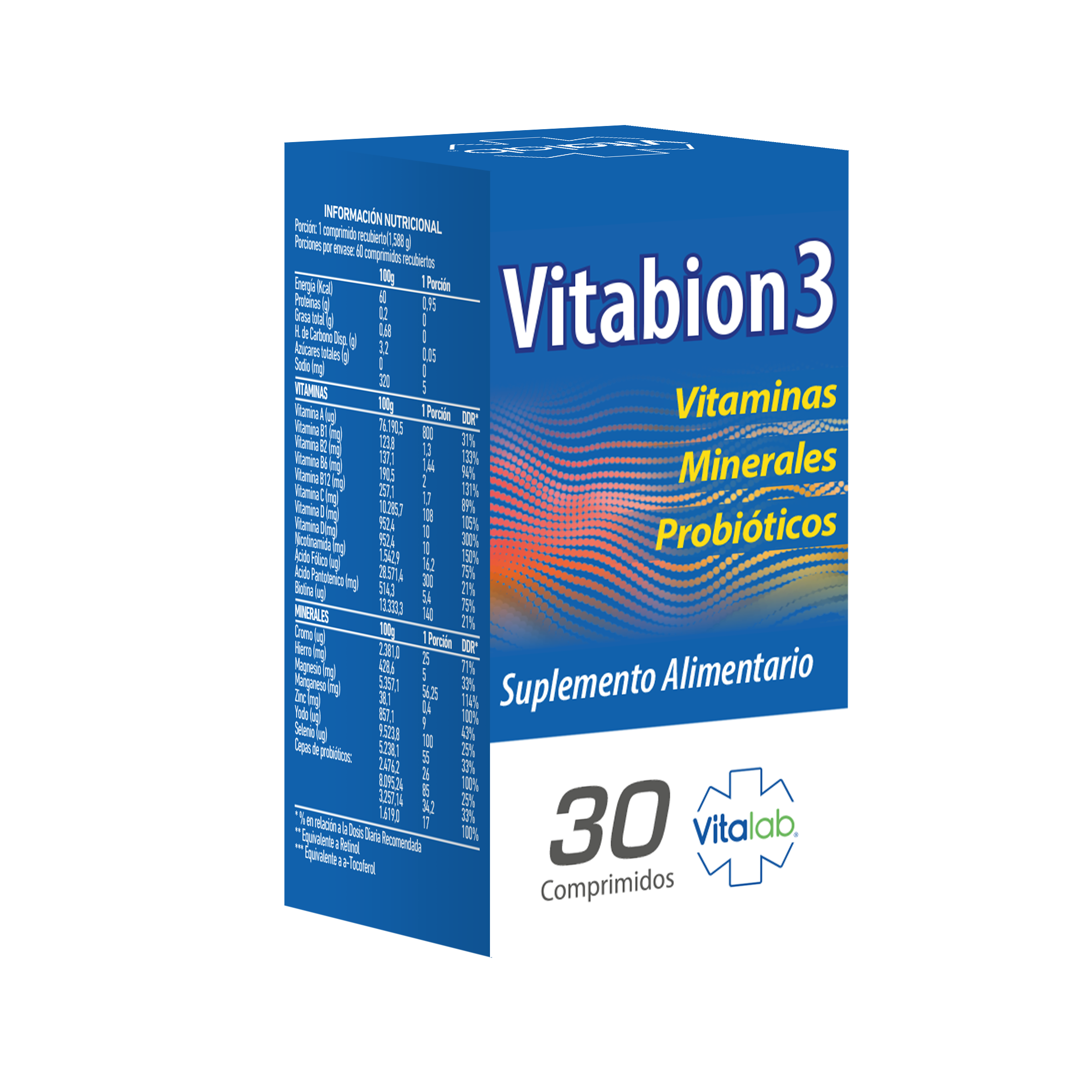 VITABION 3 30 CAPS. - Redfarma - Una Farmacia Online en Chile