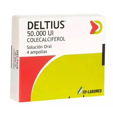 DELTIUS 50.000UI SOL. ORAL 4 AMPOLLAS - Redfarma - Una Farmacia Online en Chile